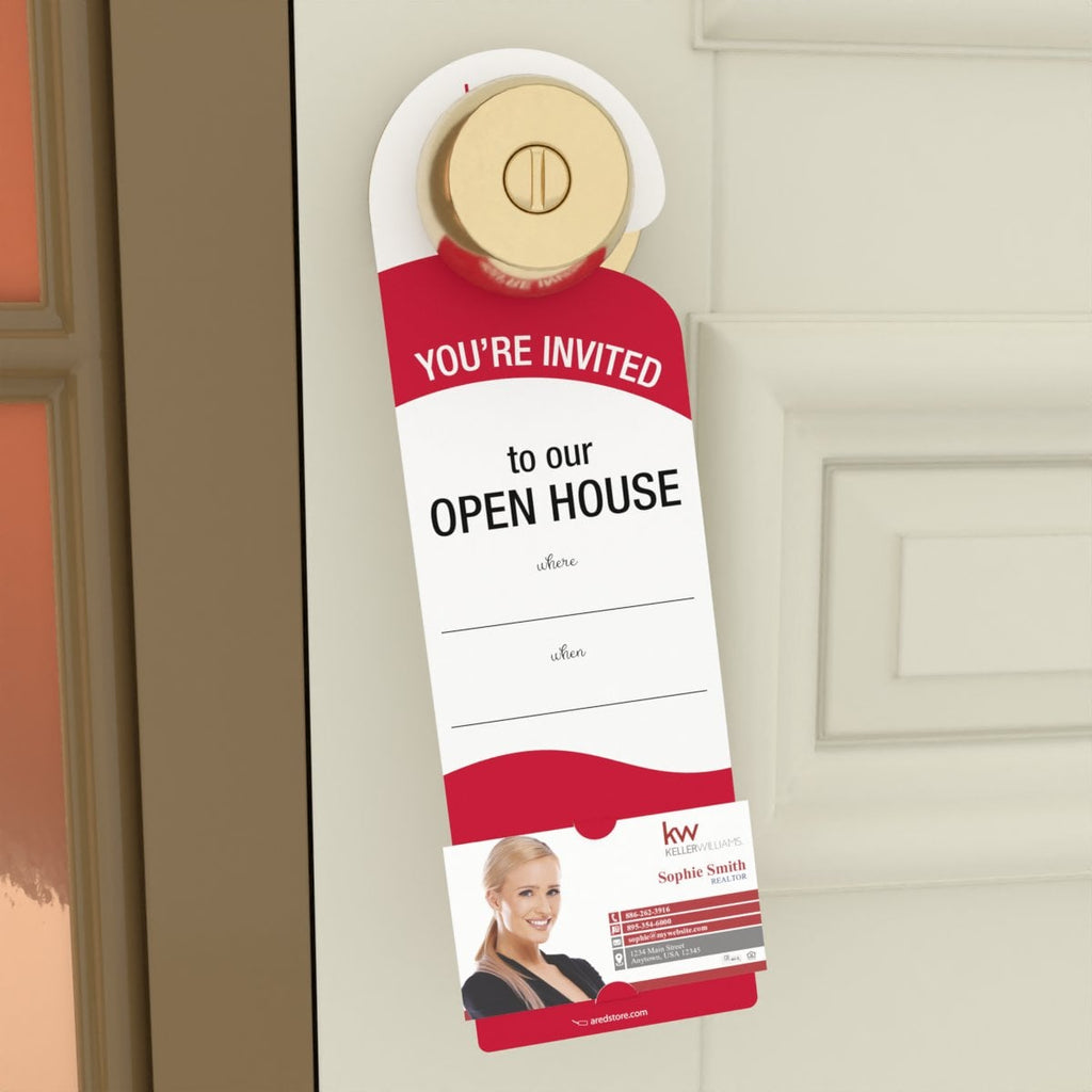 KW Open House You're Invited! Door Hanger (pack of 50) – ARedStore